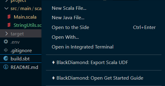 Snowflake Scala UDF Using BlackDiamond Studio Snowflake Scala UDF Using BlackDiamond Studio